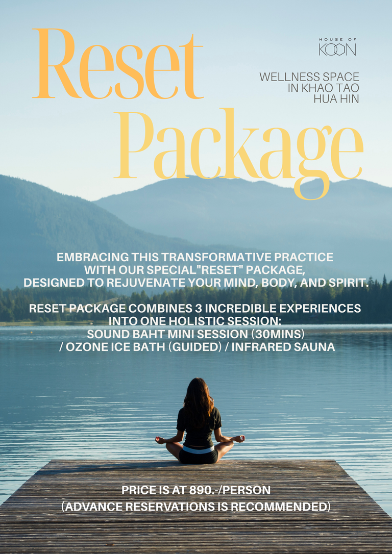 Reset Package (Sound Bath + Ice Bath + Sauna) – KOON
